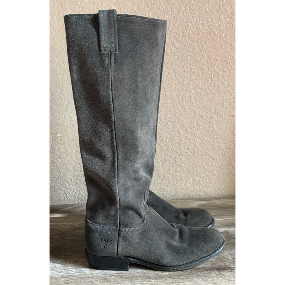 Frye | Shoes | Frye Gray Suede Tall Boots Size 6 | Poshmark